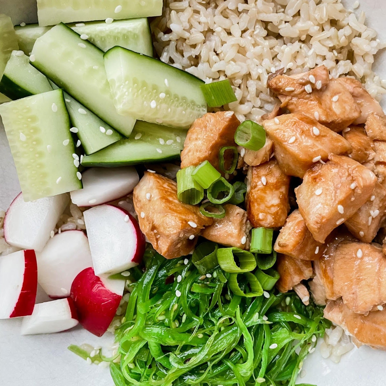 20 Min Baked Salmon Poke Bowl – Brittany Jones Nutrition Group